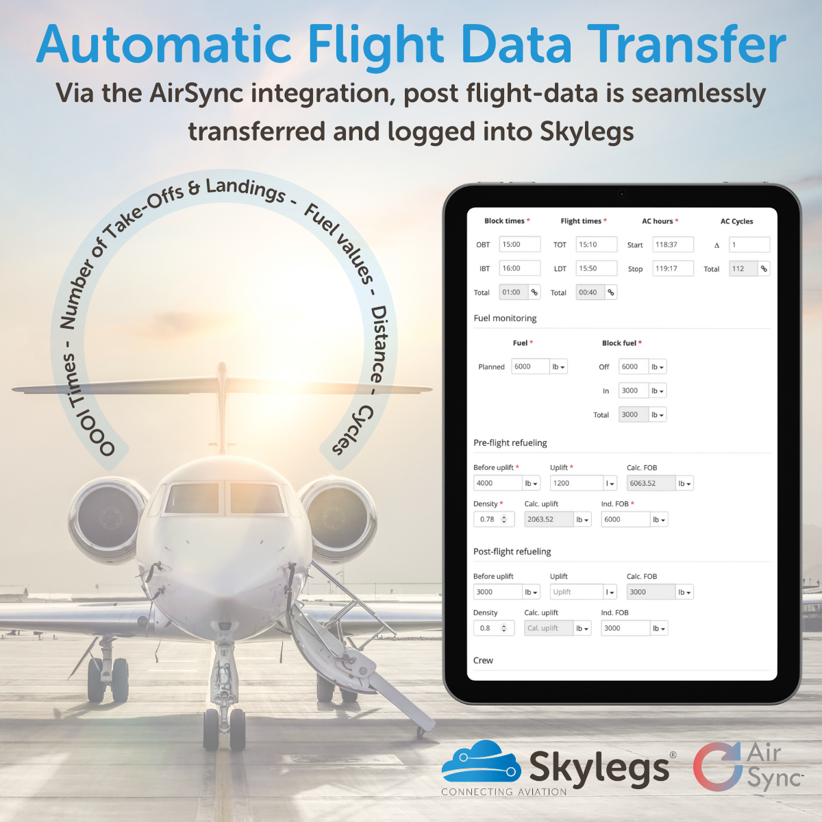 How Skylegs and AirSync make Flight Data Monitoring (FDM) easy | Skylegs